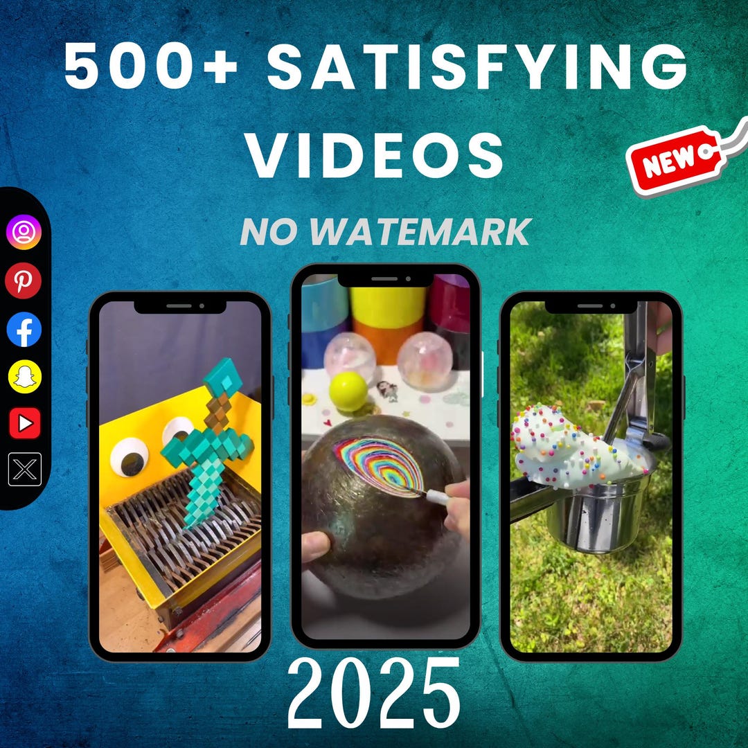 500+ Satisfying Videos | Hypnotic & Relaxing Clips for Social Media - Etsy