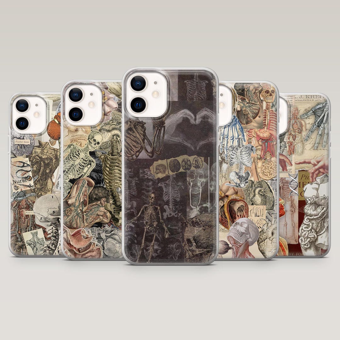 Body Anatomy Phone Case Medical Nature Cover for iPhone 17pro, 16, 15 ...