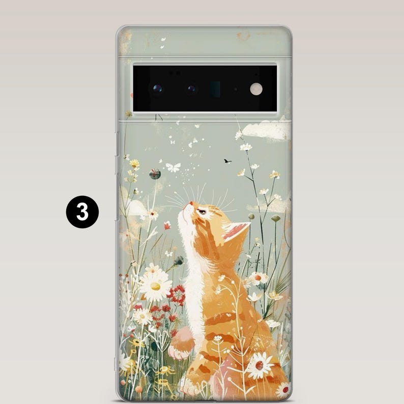 Orange Cat Phone Case Kitten Nature Cat Cover for Google Google Pixel 9 ...