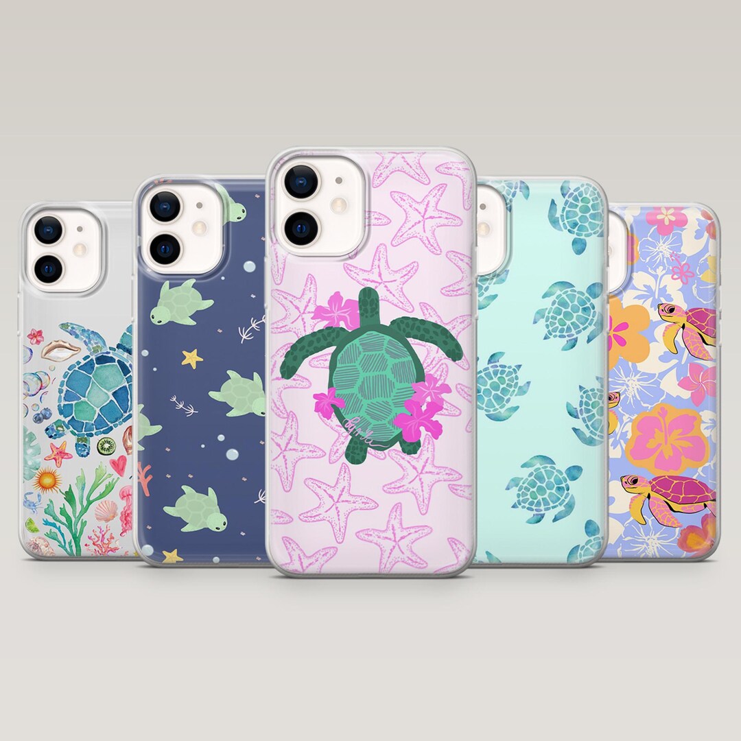 Sea Turtle Phone Case Aquatic Sea Life Tortoise Cover for iPhone 16 Pro ...