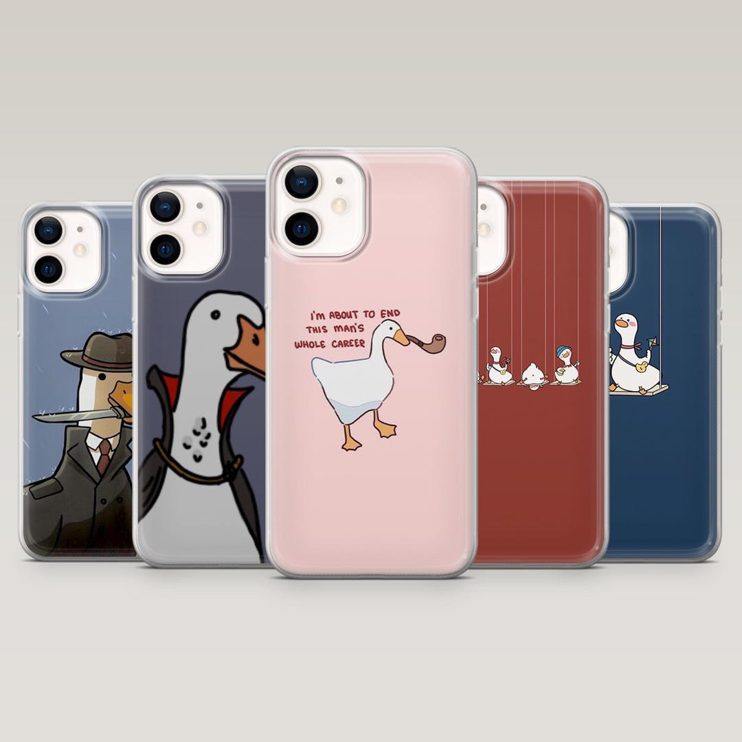 Funny Duck Phone Case Meme Silly Goose Cover for iPhone 17pro, 16, 15 ...
