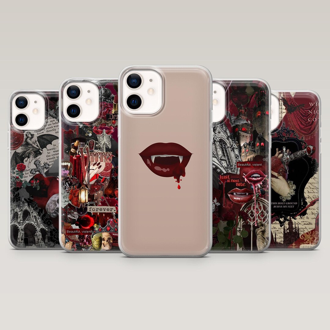 Vampire Phone Case Dracula Scary Bat Cover for iPhone 16 Pro, 15, 14 ...
