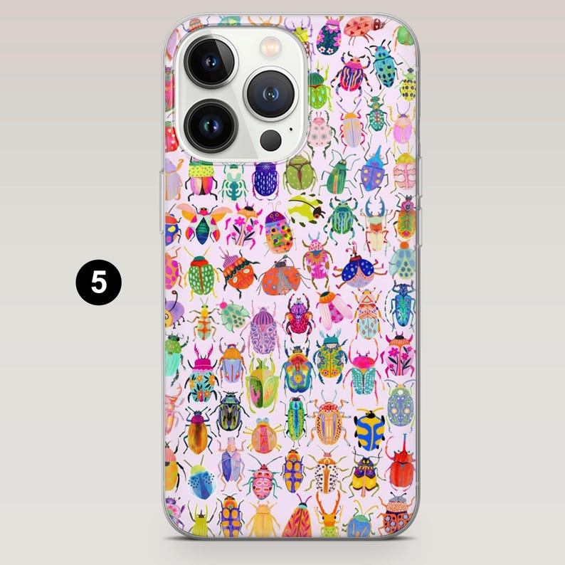 Insect Phone Case Entomology Bug Pattern Cover for iPhone 17pro, 16, 15 ...