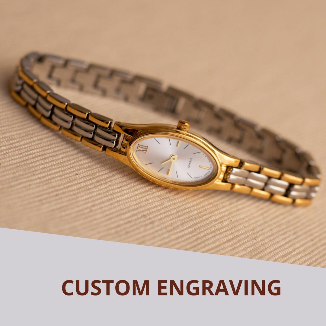 Engraved 18K Gold Plated Watch|old Money Wristwatch|elegant ...