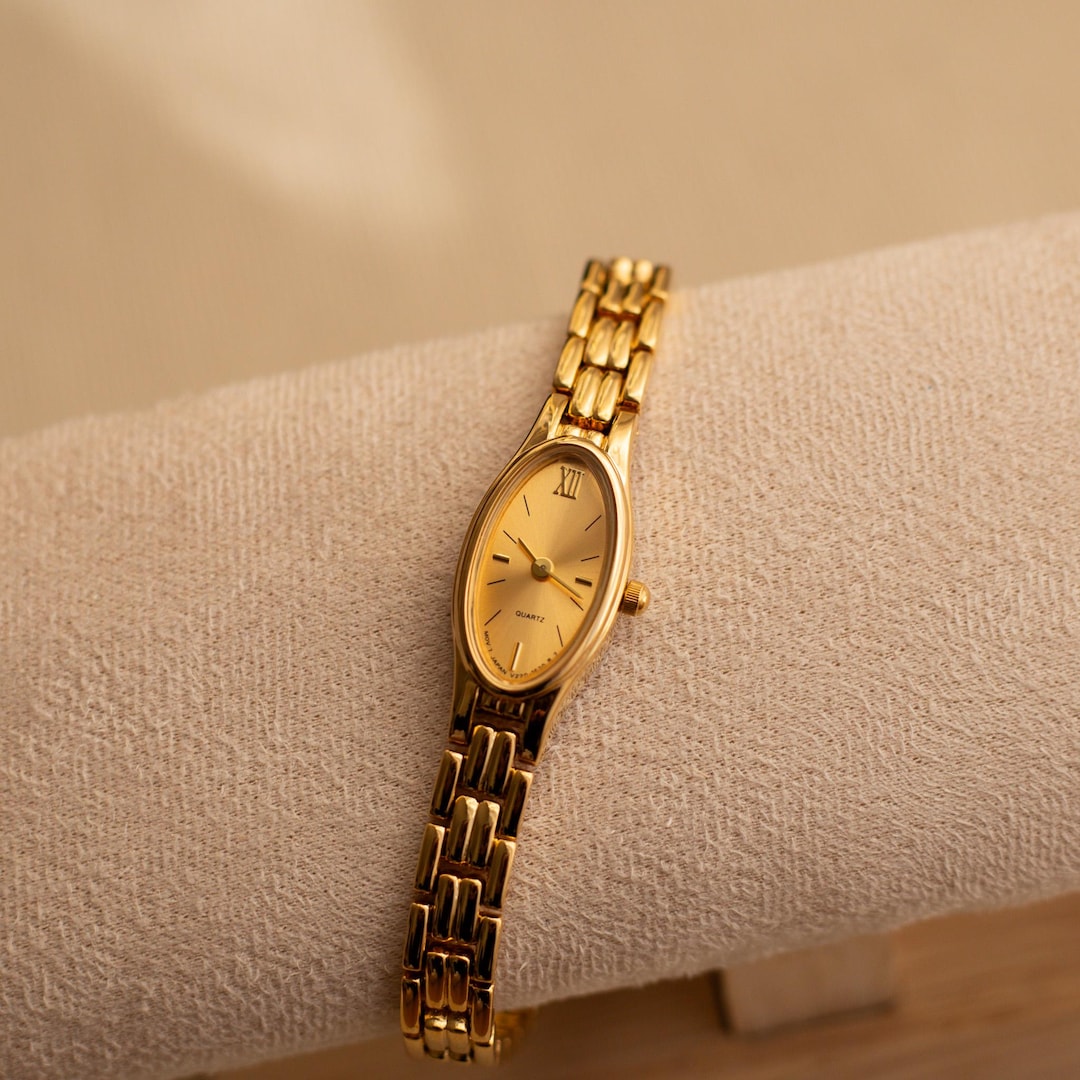 Vintage-inspired 18K Gold Plated Watch|old Money Wristwatch|elegant ...