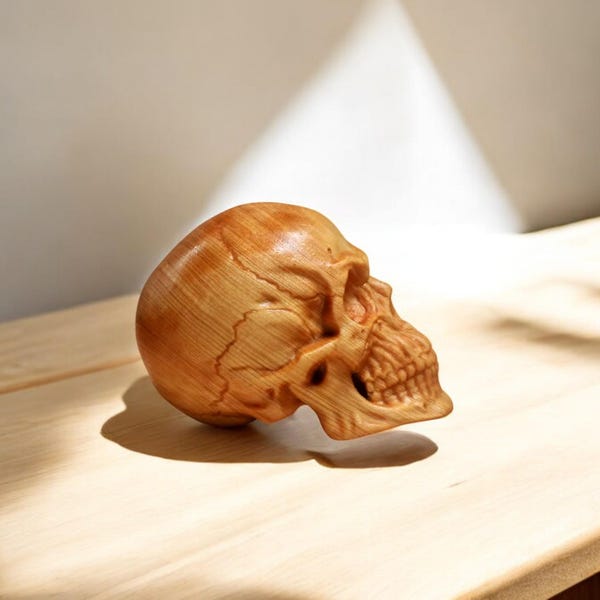 Wooden Skulls - Etsy