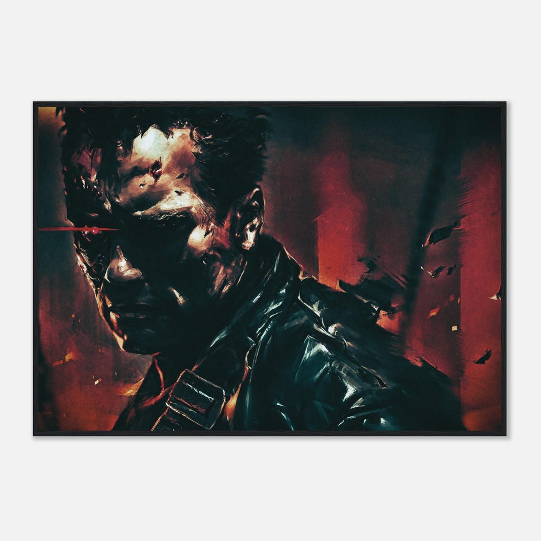 Terminator Wall Art | Arnold Schwarzenegger Poster | Sci-fi Movie Print ...