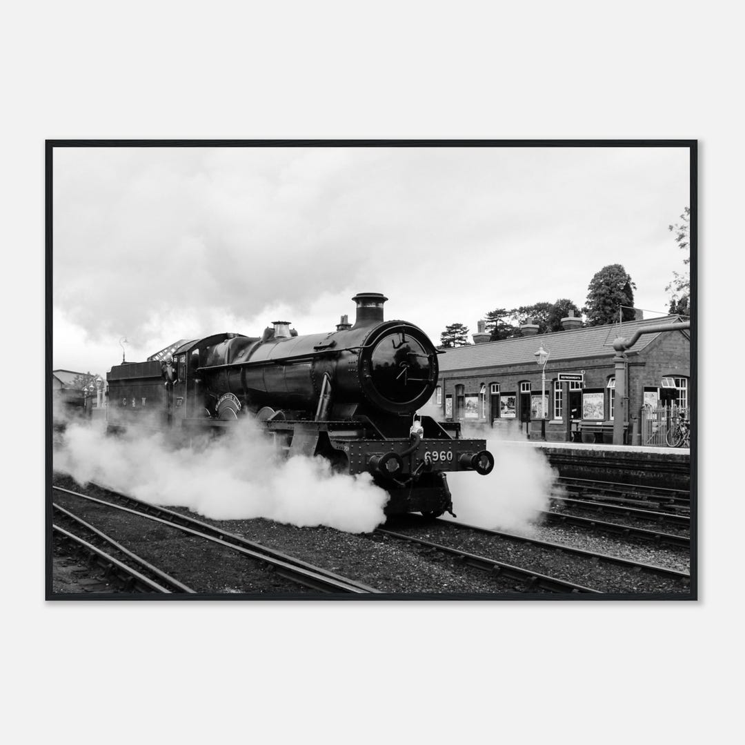 Classic Steam Engine Wall Art - Vintage Train Print, Retro Locomotive ...
