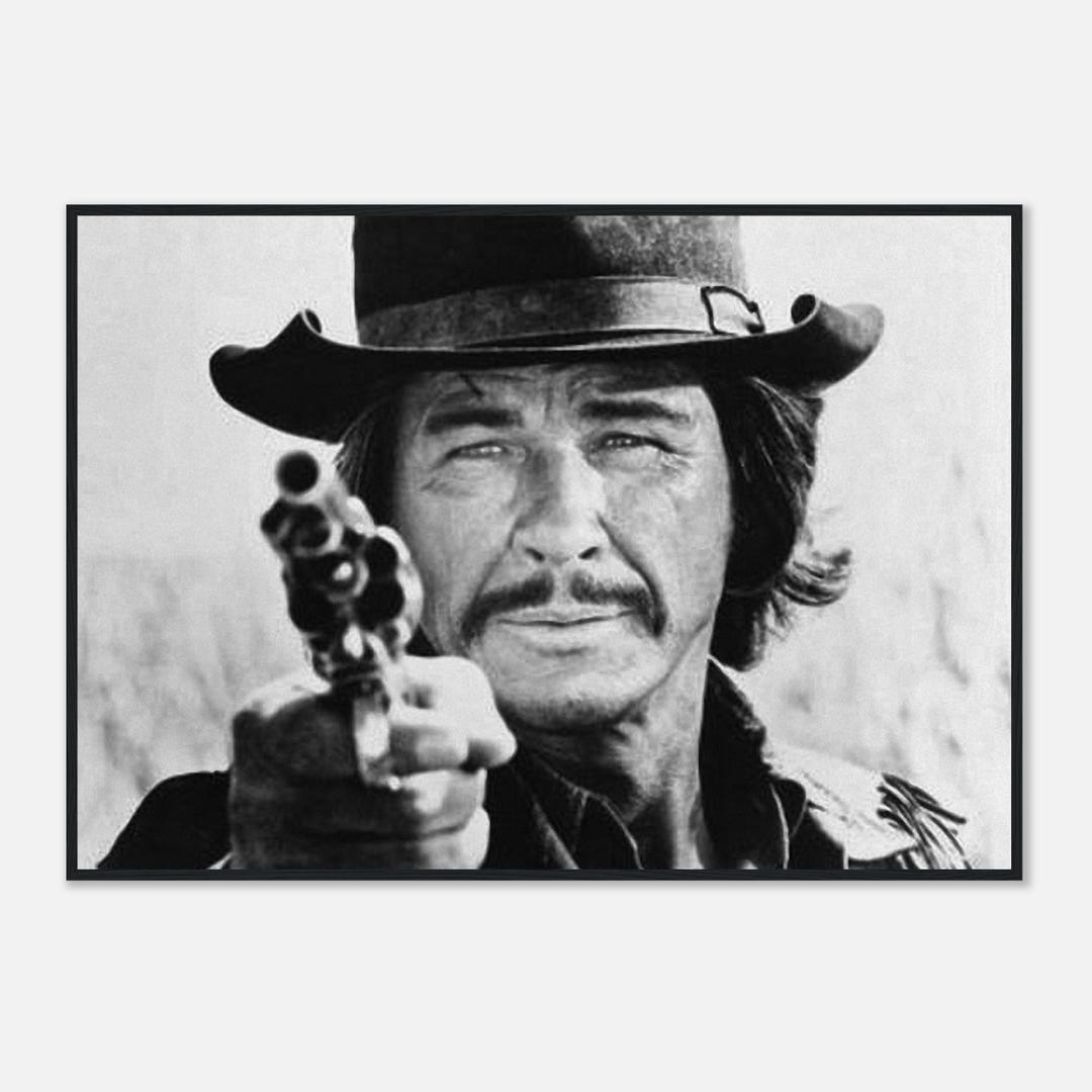 Charles Bronson Wall Art | Classic Hollywood Poster | Vintage Movie ...