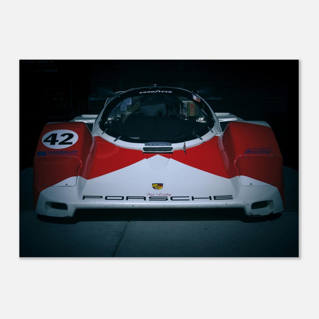 1986 Porsche Fabcar GTP-L Wall Art – Vintage Race Car Poster – Le Mans ...