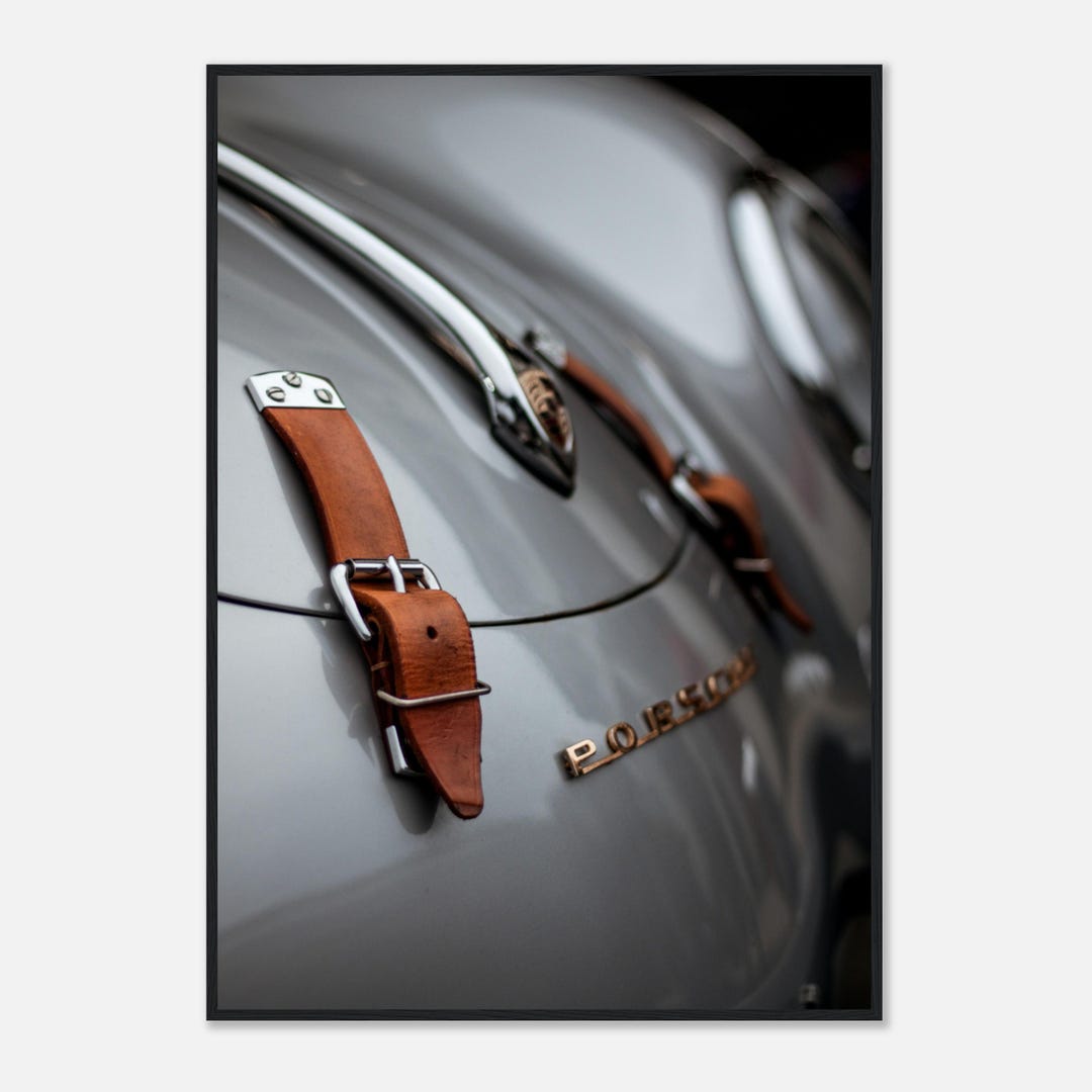 Vintage Porsche Front End Art Print, Classic Car Wall Decor, Automobile ...