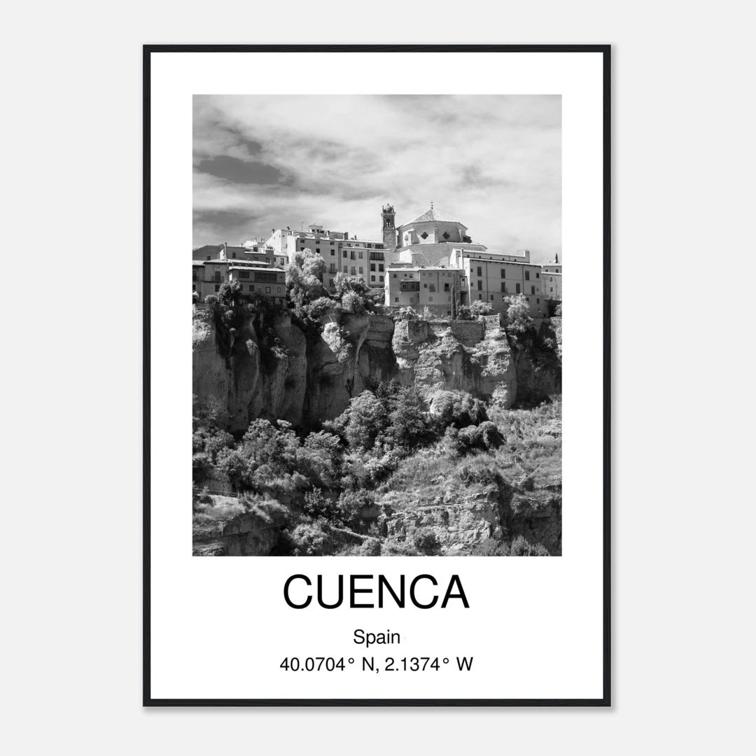Cuenca Spain Wall Art | Hanging Houses Print | Historic Spain Decor ...
