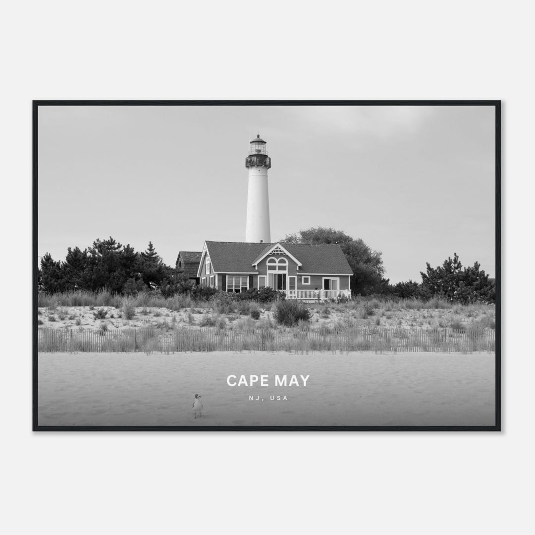 Cape May Wall Art | Coastal Beach Print | New Jersey Shore Poster ...