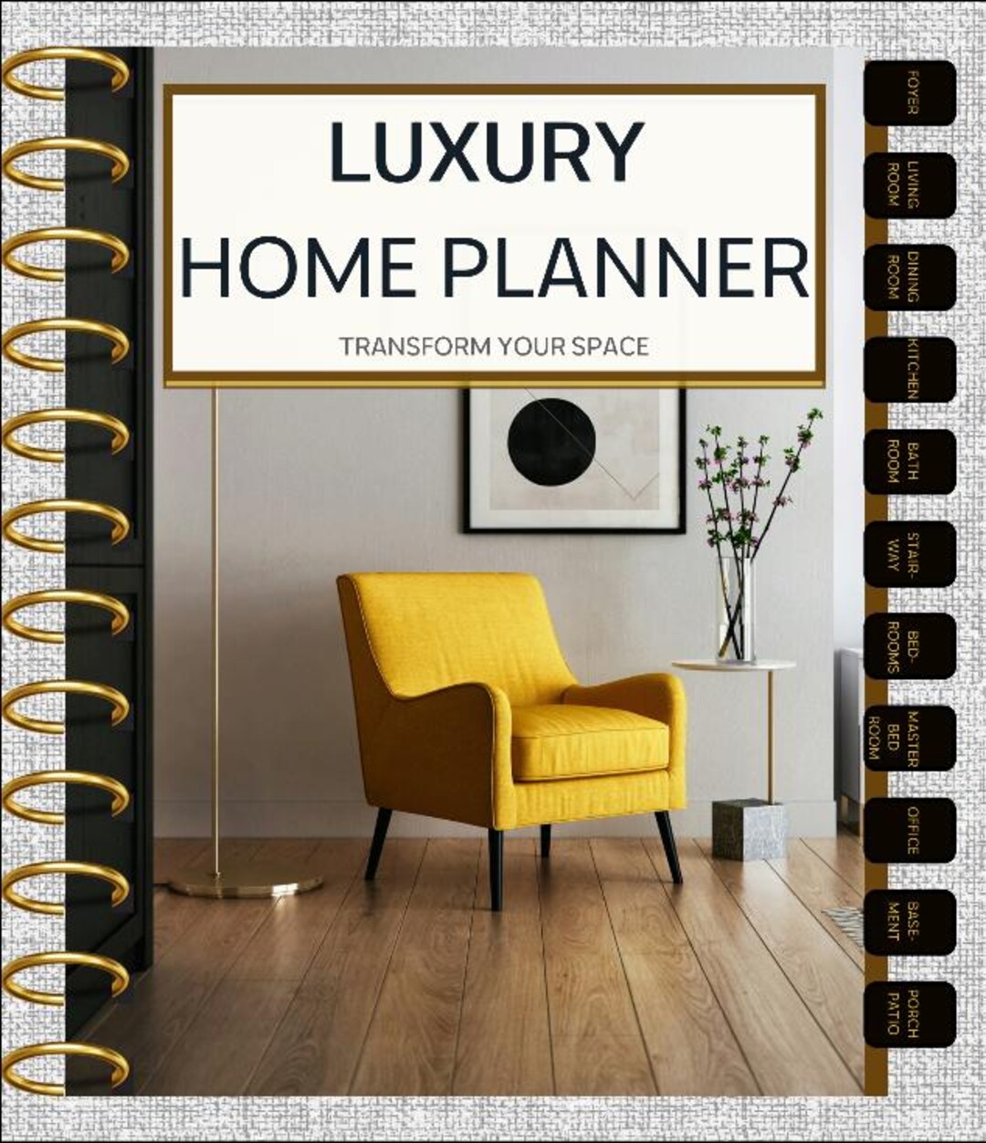 Room Planner, Room Makeover Workbook, Interior Design Checklist, Home ...