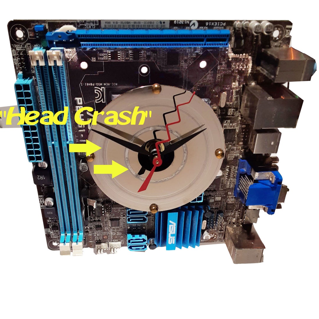 Unique Motherboard Clock Retro, Modern, Unusual Clock. Cool Office ...