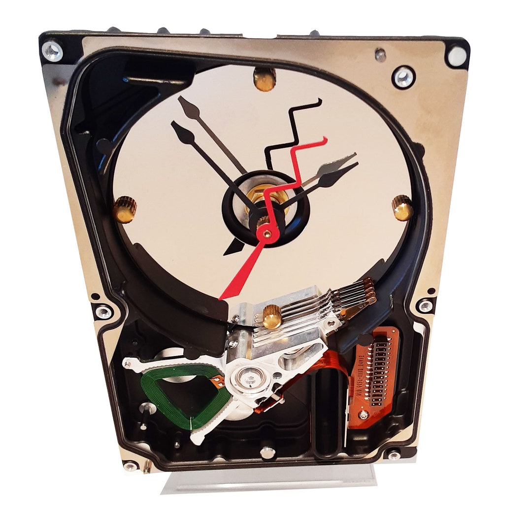 Computer Hard Drive Now a Desk Clock. Different, Unique Clock. Novelty ...