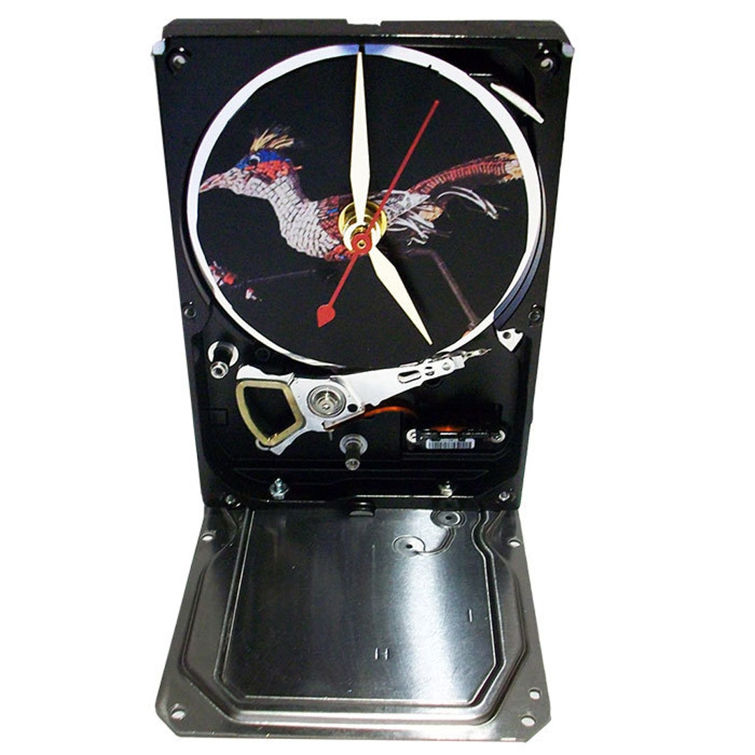 Hard Drive Clock With Computer Parts "roadrunner" Dial. "beep, Beep ...