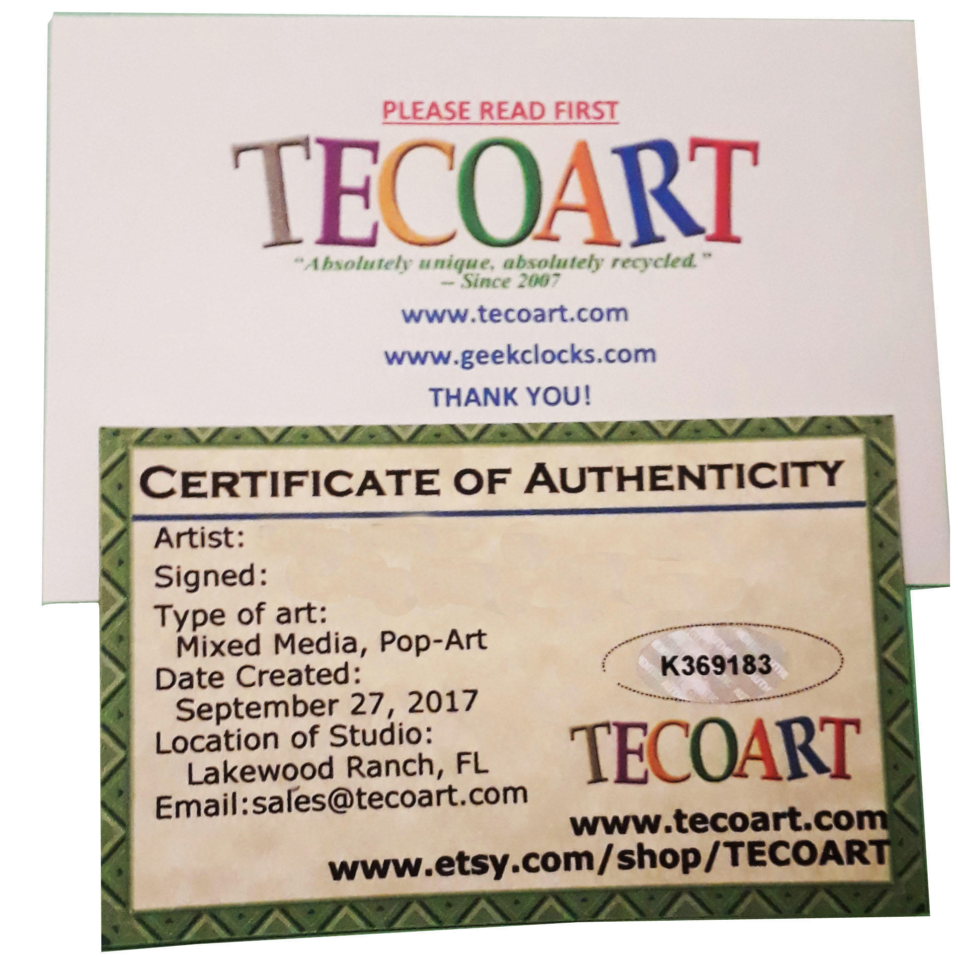 Circuit Board Clock Hand-painted With Laptop Disk Platter, Amazing Geek ...