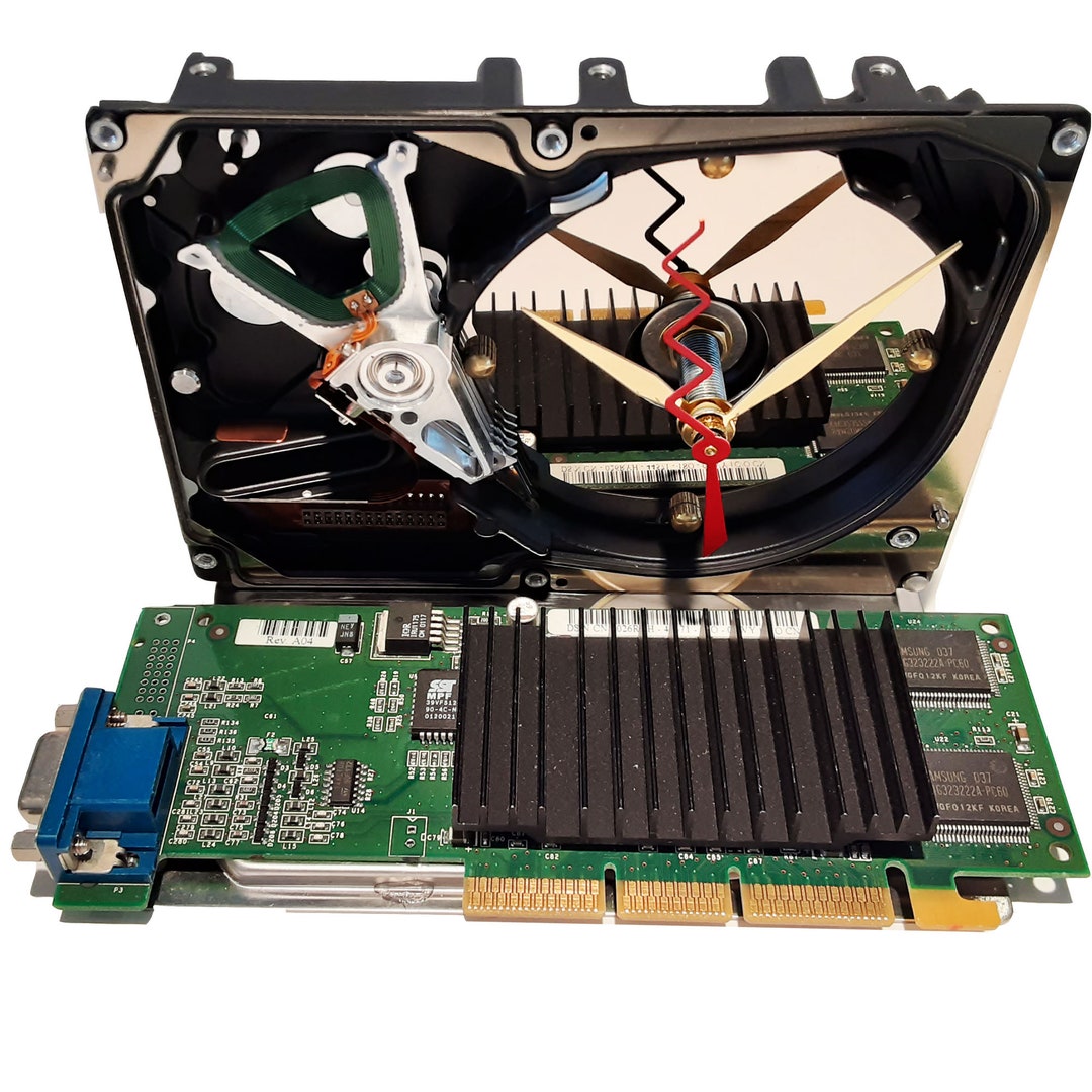 Geek Clock, Unique Hard Drive Clock, Amazing Clock. Unique Office Gift ...