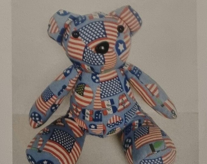 DIY Memory Bear Doll Craft Kit . Hand Sewn Paper Patterns With Khaki ...