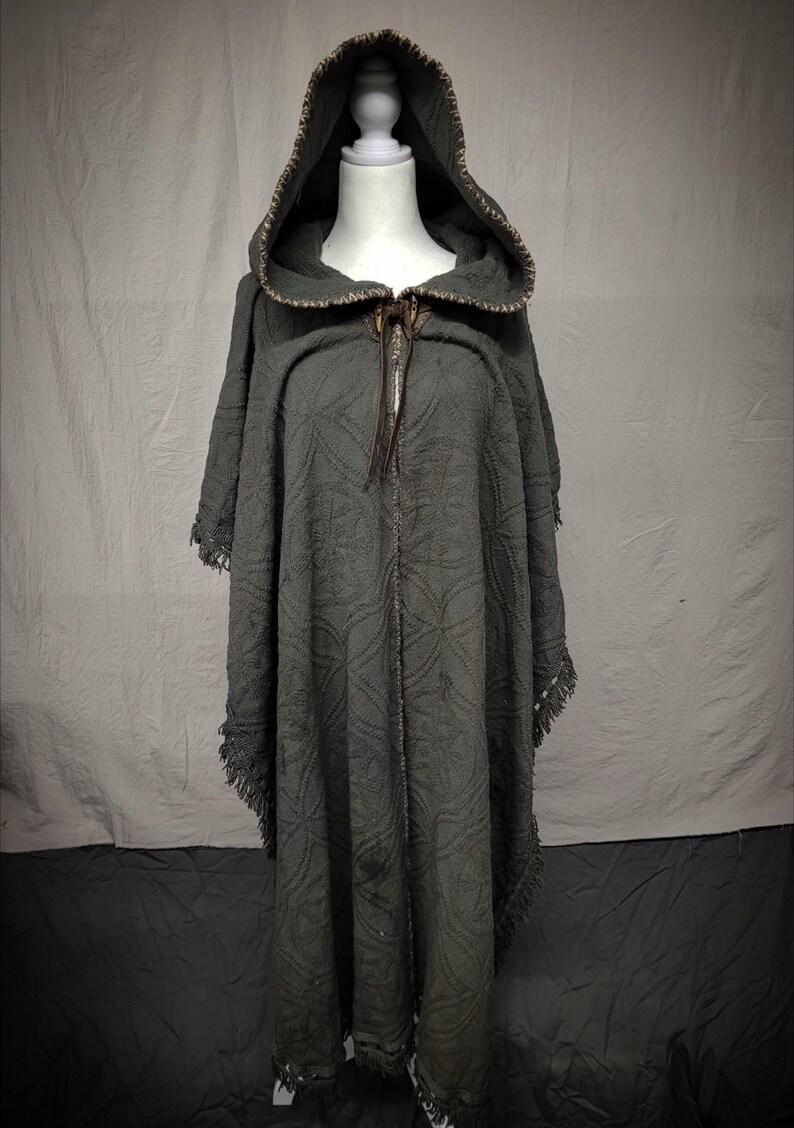 Forest Cloak - Upcycled Tattered Brown Wasteland Goblin Skyrim Postapo ...