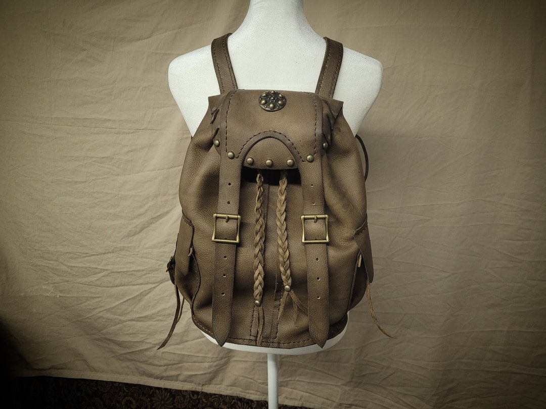 Rover's Backpack Xena Leather Satchel Handmade Handcrafted Ooak Hand ...