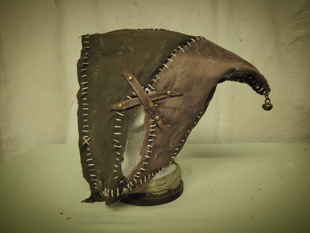 Forest Goblin Hat Larp Goblincore Costume Wizard Pointy Hat Tattered ...