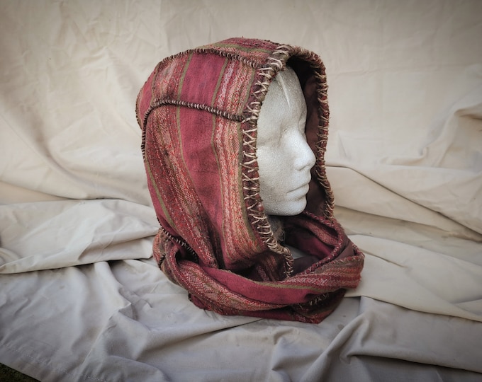 Wanderer's Cowl Raider Hooded Infinity Scarf Wasteland Postapo Costume ...