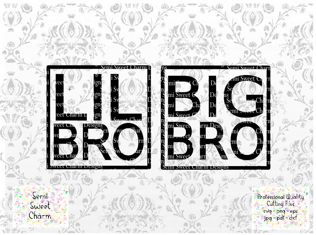 Lil Bro Svg Big Bro Svg New Baby Sibling Announcement - Etsy