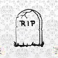 RIP Headstone SVG File - Etsy