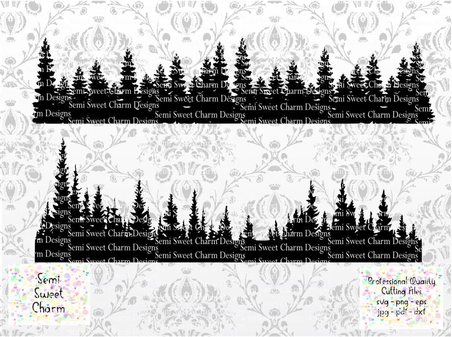 Paper, Party & Kids Forest ready to cut file Reflection Water Tree file ...