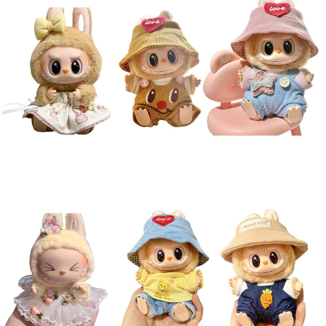 Labubu Outfit Crochet Patterns PDF Pattern for Labubu Doll Clothes DIY ...