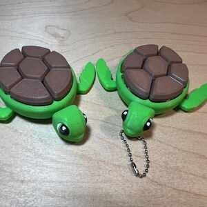 Sea Turtle Fidget Clicker Keychain - Etsy