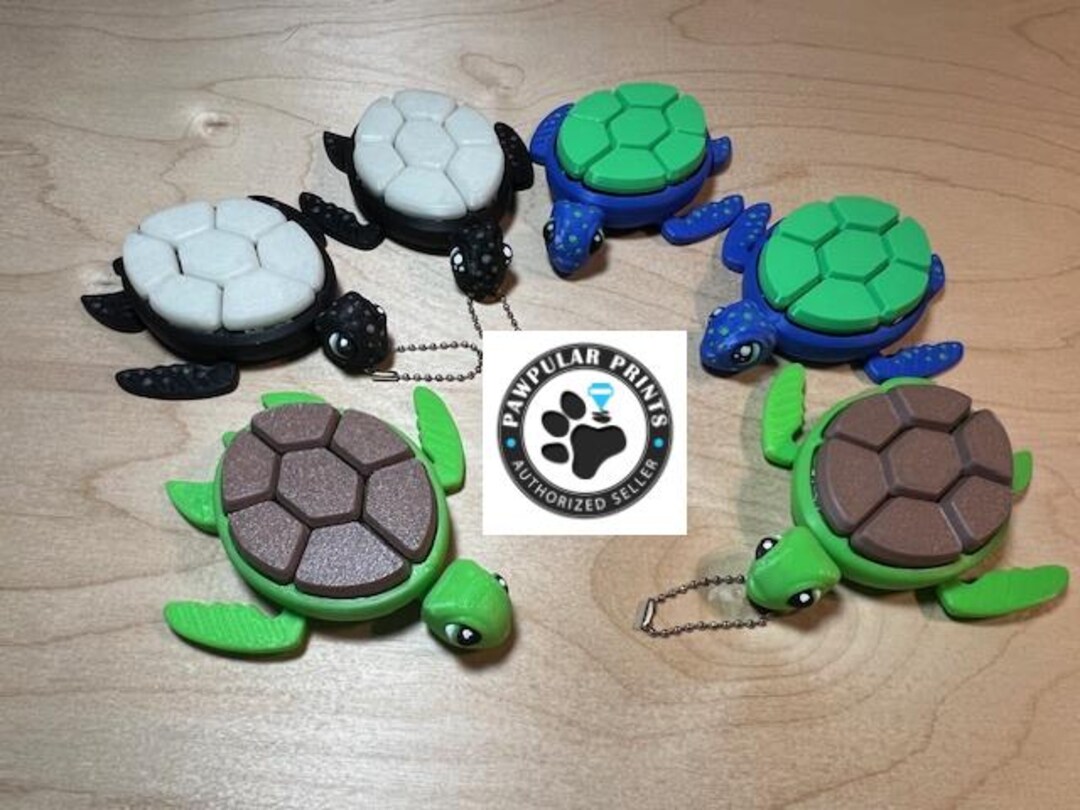 Sea Turtle Fidget Clicker Keychain - Etsy