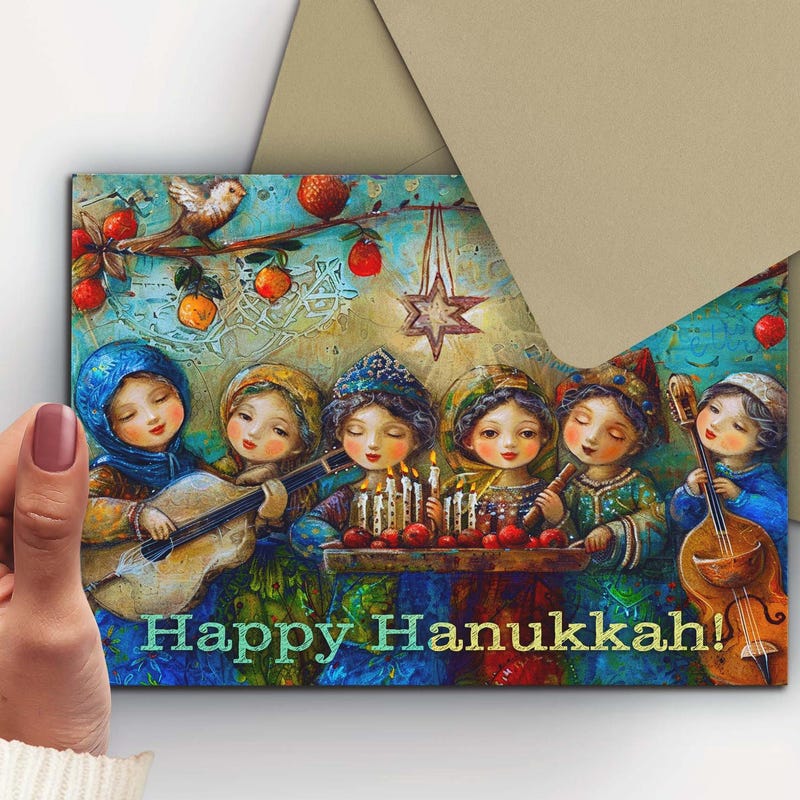 Hannukah Friend Card - Etsy