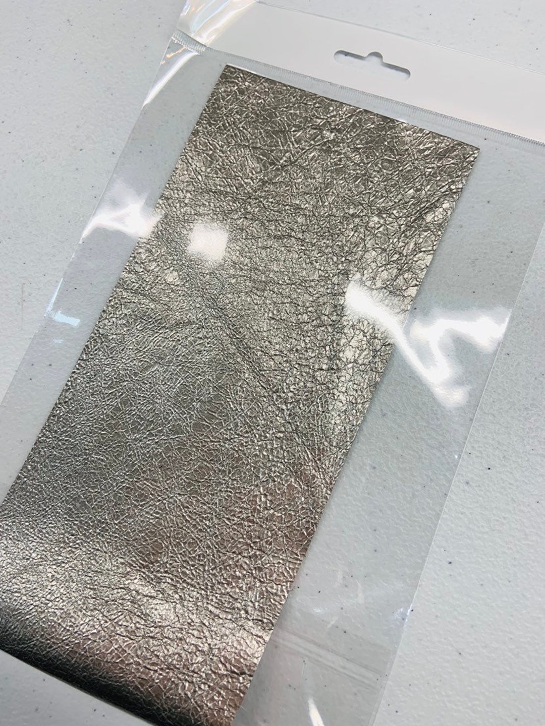 Sheet of Silver Metallic Leather - Etsy