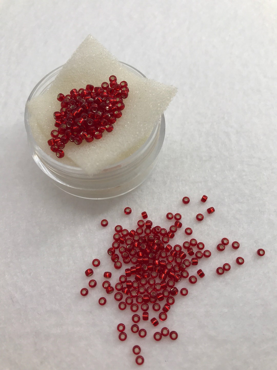 SB 11-silver Lined Ruby - Etsy