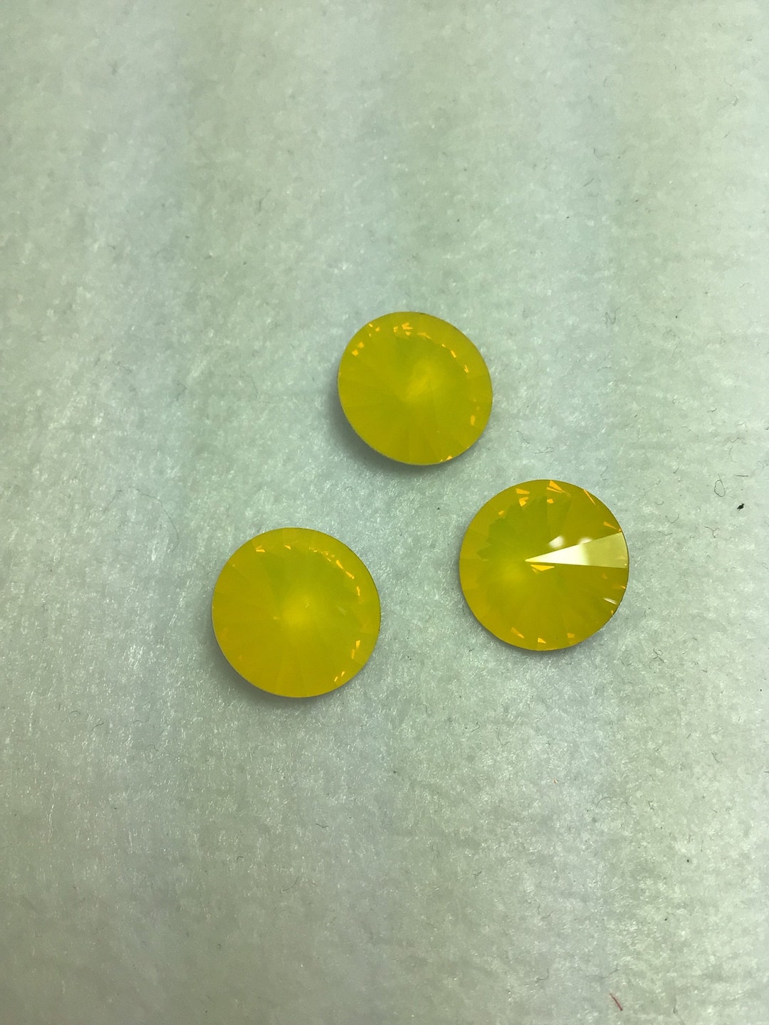 SWA 1122 14mm Swarovski Rivoli Yellow Opal - Etsy