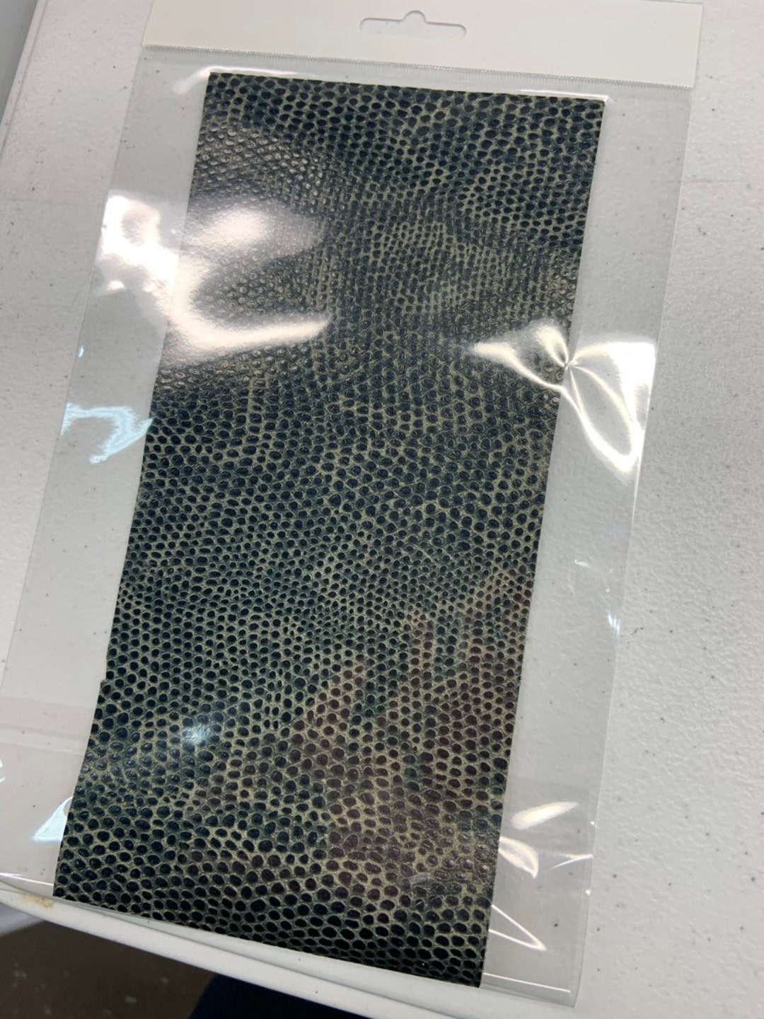 Half Sheet of Dark Green Snake Print Pattern Leather - Etsy