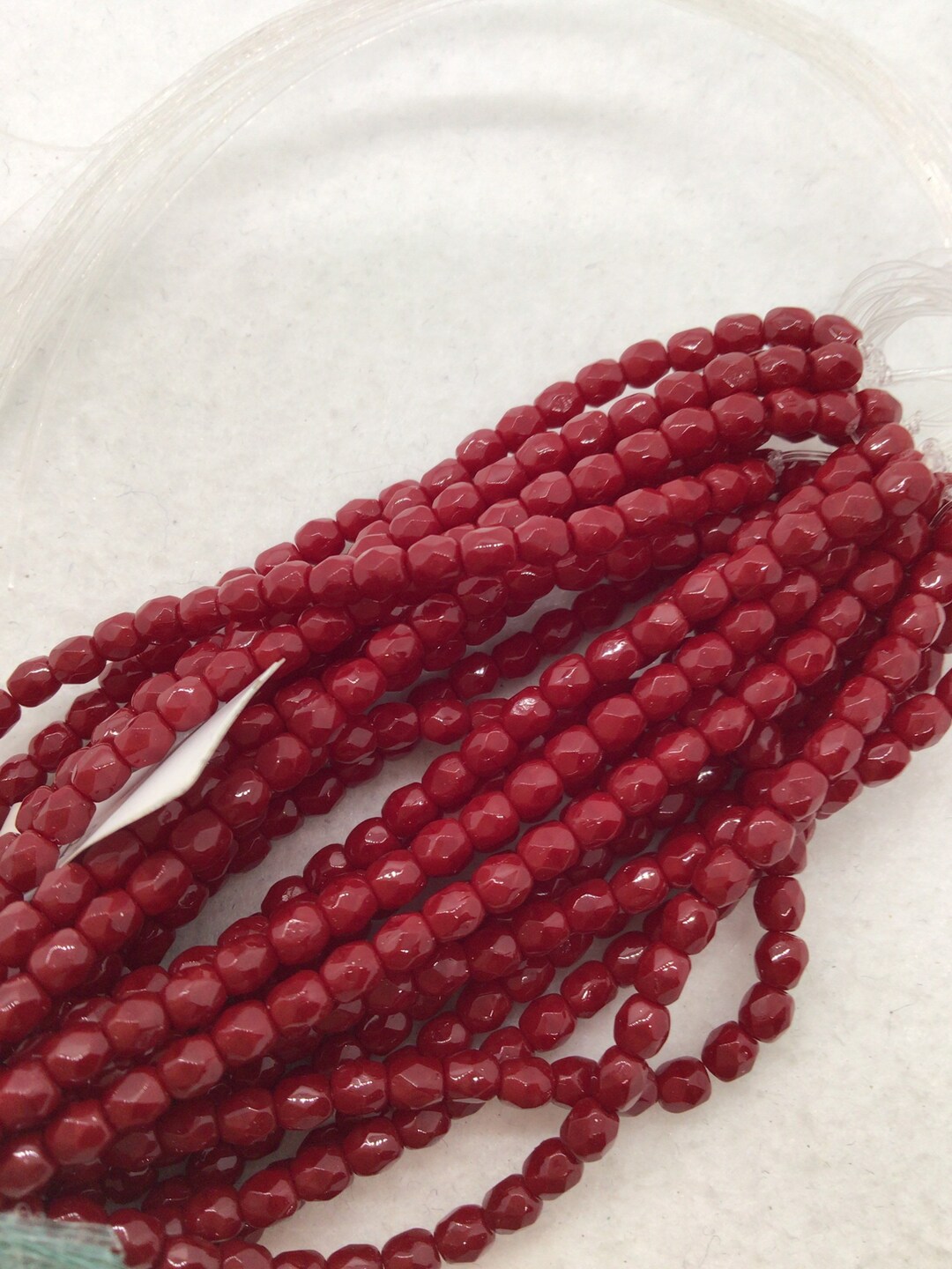 FP 3mm Fire Polished Maroon Czech Beads - Etsy