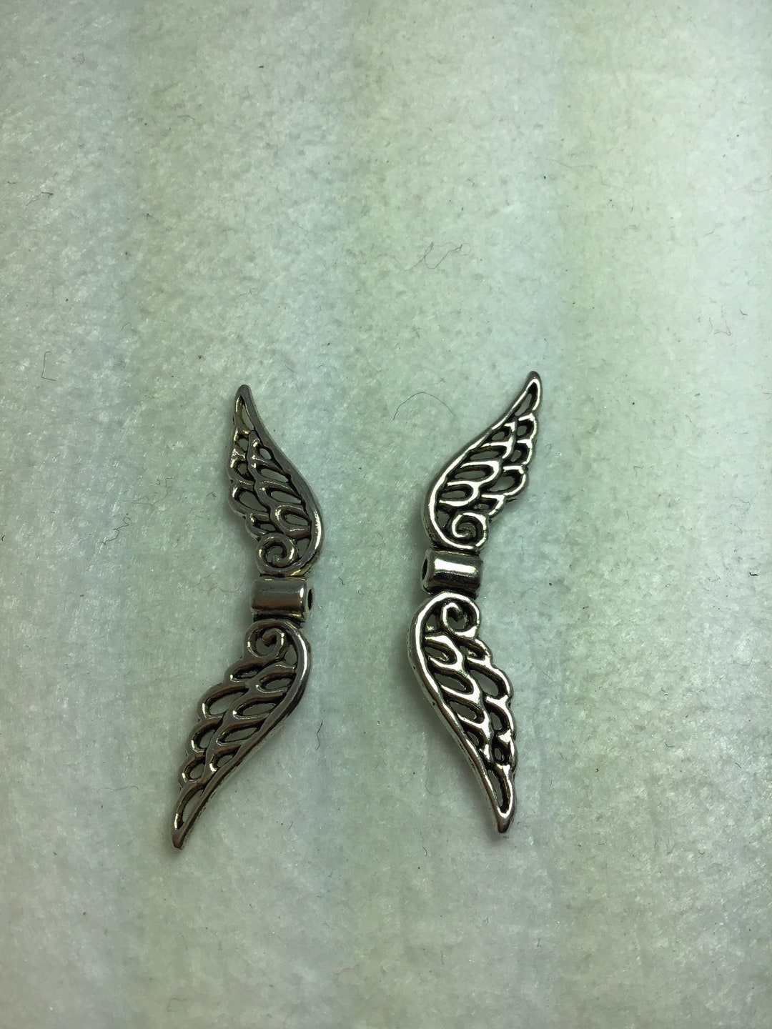 Fin Angel Wings Medium Silver - Etsy