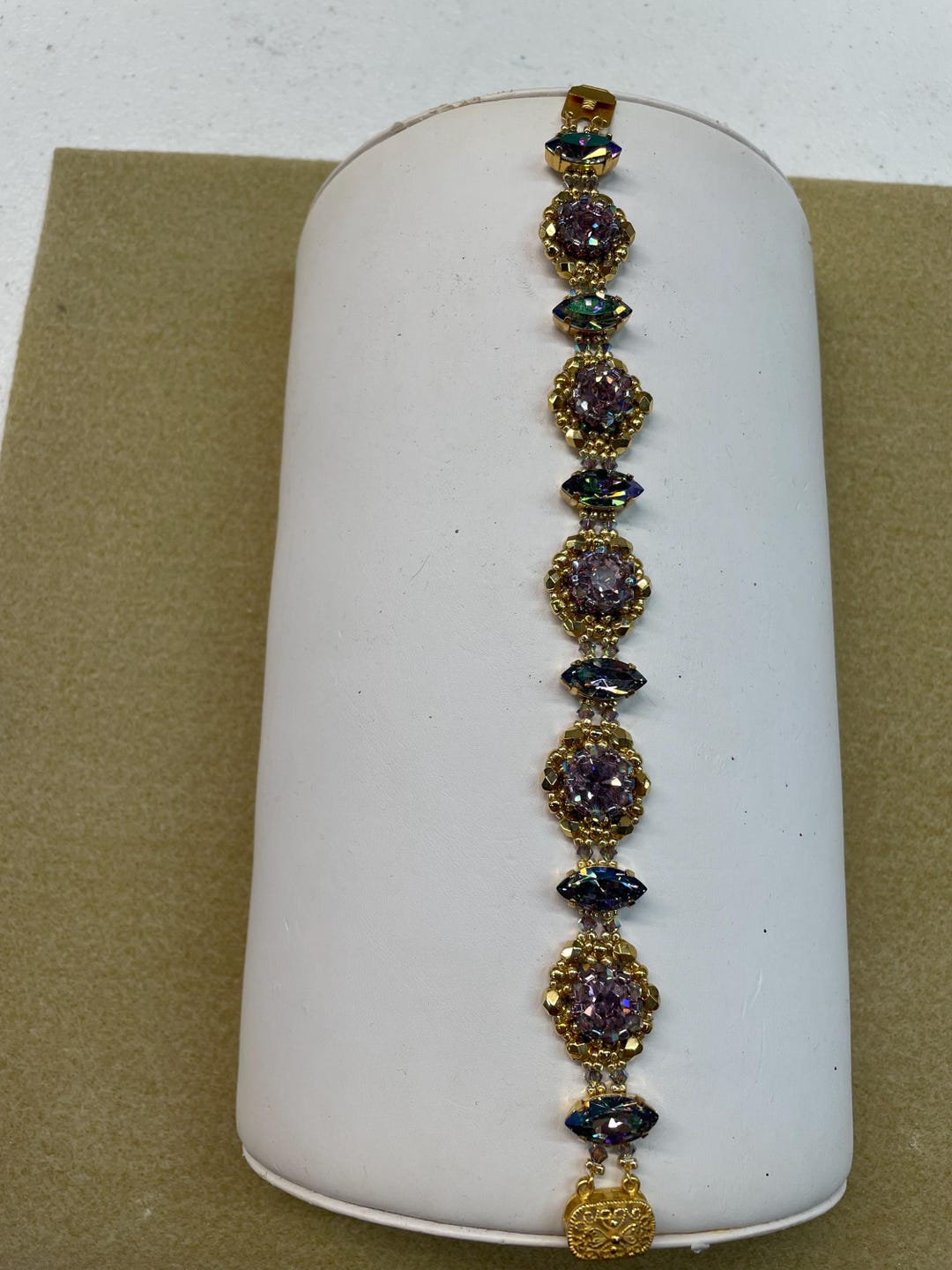 Amara Crystal & Beads Beaded Bracelet Kit and Tutorial by Monica Goff ...