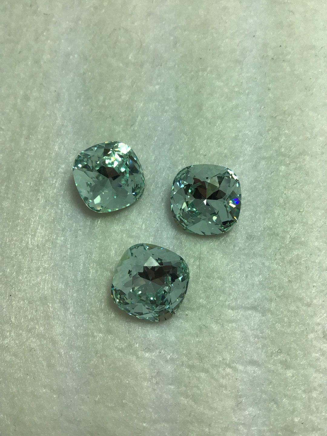 SWA 4470 12 mm Swarovski Kissen Quadrat Light Azore - Etsy.de