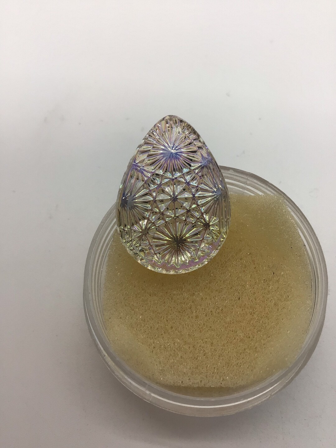 Bri 25x18mm Pear German Glass Crystal AB - Etsy