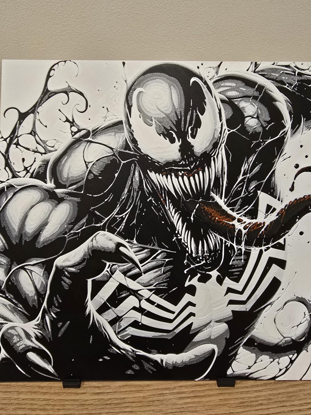 Venom 3D Printed Wall Art Marvel, Avengers, Hueforge, Mural, Decoration ...