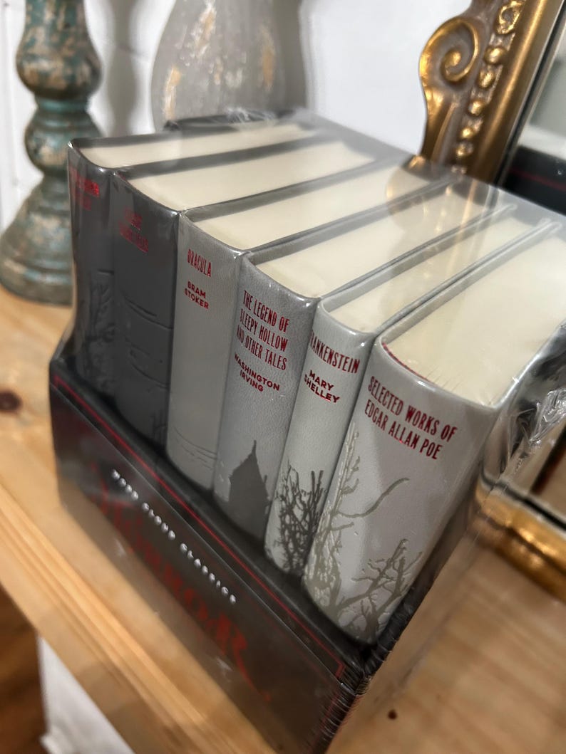 Word Cloud Classics, HORROR 6 Pc Book COLLECTION; Edgar Allen Poe ...