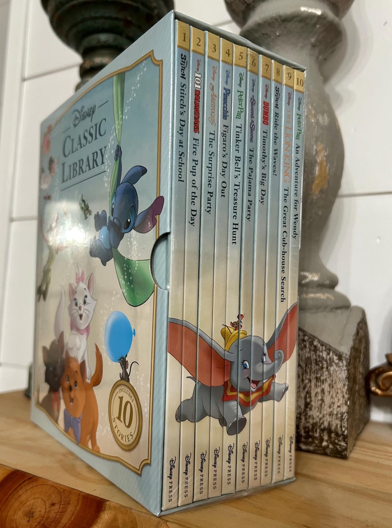 New, Disney’s CLASSIC LIBRARY SET of Ten Children’s Books; Stitch ...