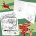 Christmas Cards to Color, Print and Write Holiday Cards foldable ...
