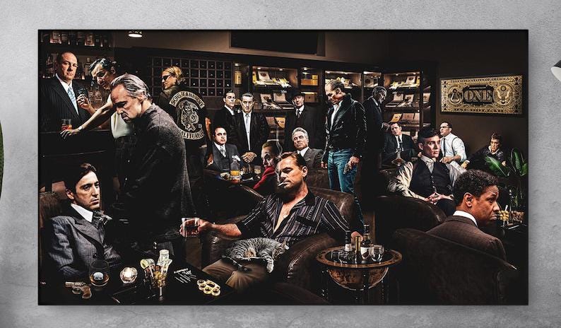 Famous Gangsters, Digital Wall Art,gangsters Digital File,the Godfather ...