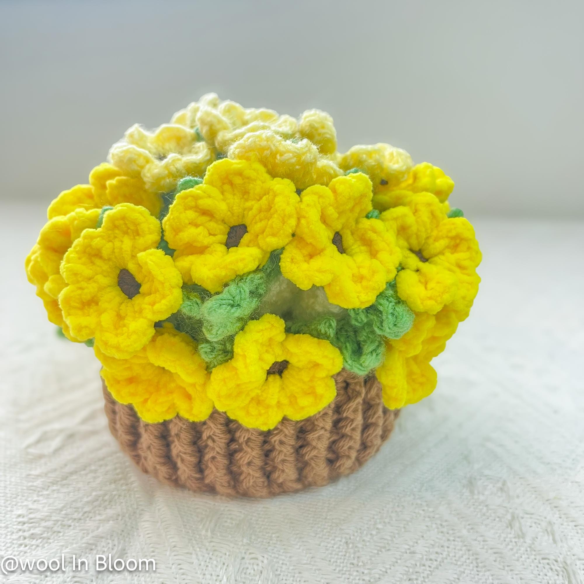 Sunflower Coaster Crochet Pattern: DIY Flower Coaster & Pot Holder (PDF ...